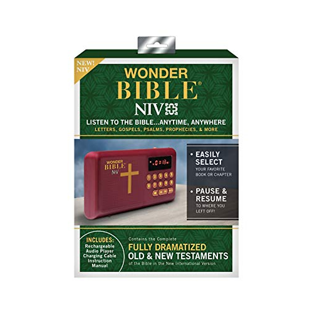 Wonder Bible NIV- The Talking Audio Bible Player (New International Version), As Seen on TV