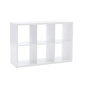 Linon Home Decor Linon Dawes 6 Cabinet White Cubby Storage