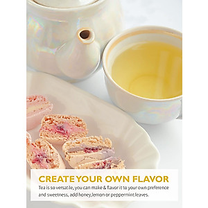 TeeLux Mullein Leaf Tea Bags, 3g/Bag, Natural Mullein Leaves, Caffeine Free, Pure Mullein Herbal Tea, 30 Tea Bags