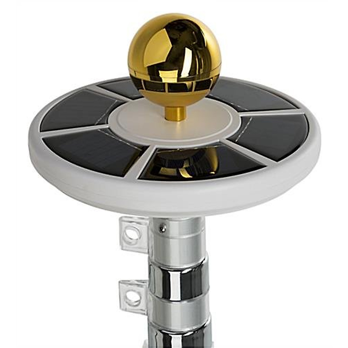 25Ft / 20Ft Telescopic 16 Gauge Aluminum Flag Pole with Solar Lights (25 Ft)