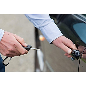 Selizo 5 Pcs Retractable Keychain Retractable Badge Holder Reel Clip ID Badge Holder with Steel Wire Rope, Black