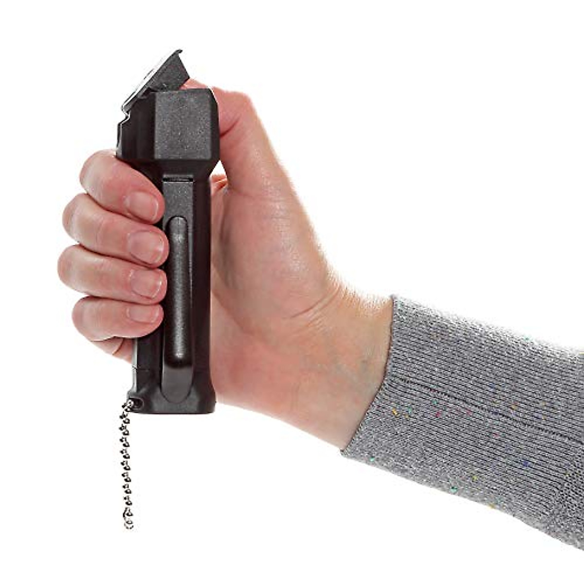 Mace Triple Action 12' Police Strength Pepper Spray with Tear Gas and UV Dye - Flip Top Safety, Great for Self Defense