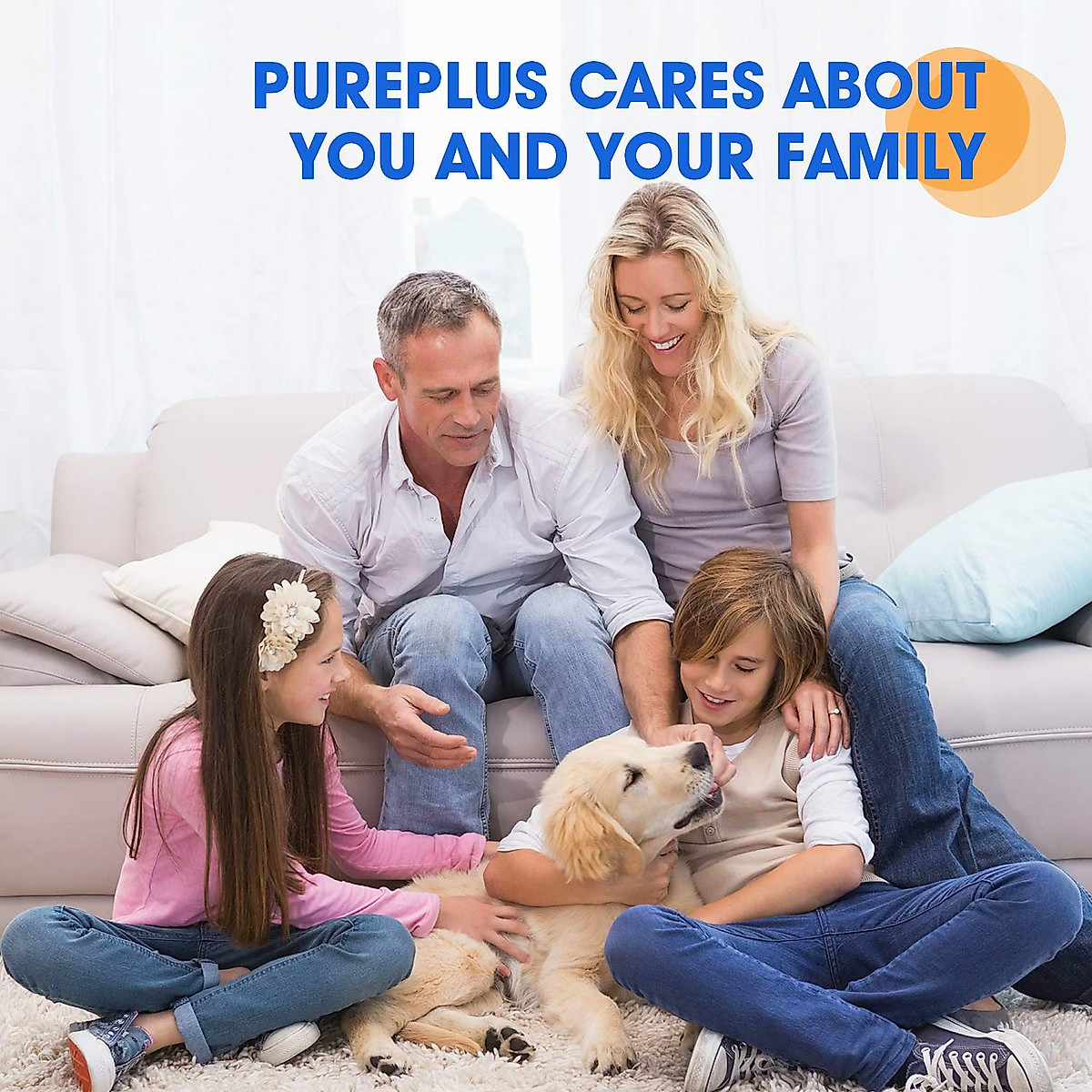 PUREPLUS 10" x 4.5" Whole House Pleated Sediment Filter for Well Water, Replacement Cartridge for GE FXHSC, Culligan R50-BBSA, Pentek R50-BB, DuPont WFHDC3001, American Plumber W50PEHD, GXWH40L, 3Pack