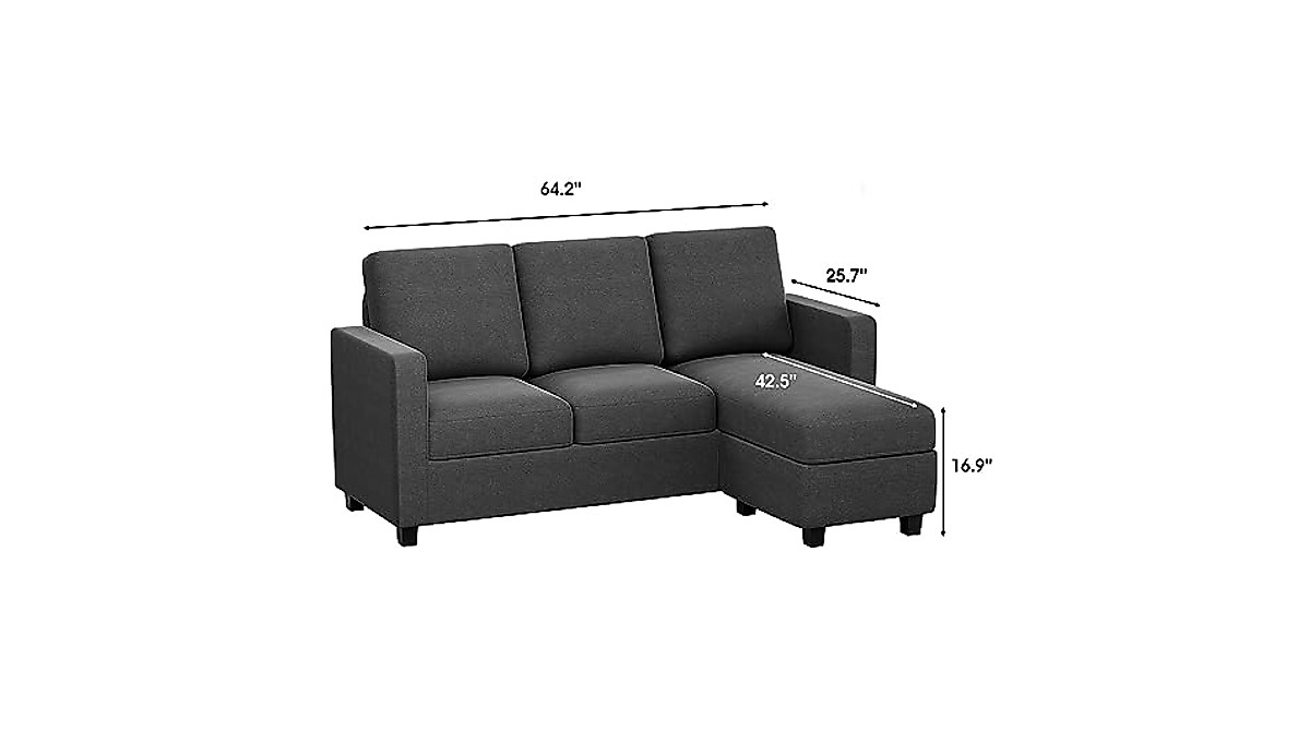 Flamaker L-Shaped Sectional Couch for Small Spaces | Modern & Comfortable