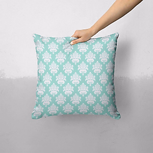 iiRov The Mint Green Decorative Pattern - Custom Decorative Home Decor Indoor or Outdoor Throw Pillow Cover Plus Cushion Set for Sofa, Bed or Couch (Pillow CASE Cover Plus Cushion)