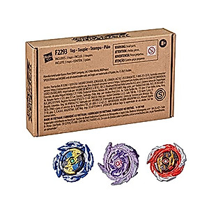 BEYBLADE Hasbro Burst Surge Speedstorm Thunder Threat 3-Pack - Kolossal Fafnir F6, Spear Dullahan D6, Brave Roktavor R6 Battling Game Top Toys