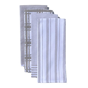 Williams-Sonoma Absorbent Kitchen Terry Towels Multi-Pack, Set of 4 (Drizzle Grey)