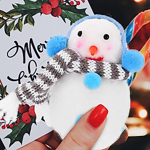 LUOZZY Christmas Snowman Hanging Ornaments Xmas Felt Snowman Doll Christmas Tree Hanging Ornament Xmas Gifts for Kids