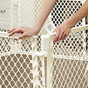 Toddleroo by North States Superyard Ultimate 6 Panel Play Yard, Made in USA: Safe play area, indoors or outdoors. Carrying strap for easy travel. Freestanding. 18.5 sq. ft. enclosure (26" tall, Ivory)