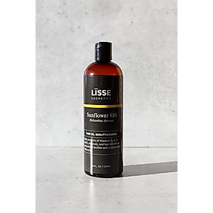 Lisse 100% Pure Sunflower Oil - Batch Tested and Third Party Verified - For All Skin Types (16oz)