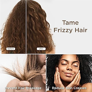 Bedsure Satin Pillowcases Standard Set of 2 - Black Silk Pillow Cases for Hair and Skin 20x26 inches, Satin Pillow Covers 2 Pack with Envelope Closure, Gifts for Women Men