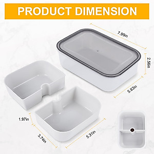 HALAGAS Ham and Cheese Container for Fridge，Deli Meat Container for Fridge，lunch meat container for refrigerator，Fridge storage box with lid seal，Keeping food fresh