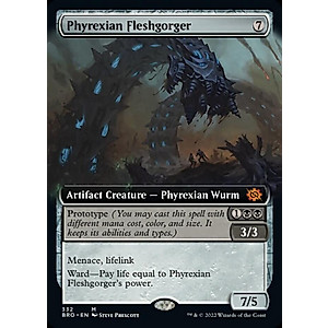 Magic: the Gathering - Phyrexian Fleshgorger (332) - Extended Art - The Brothers' War