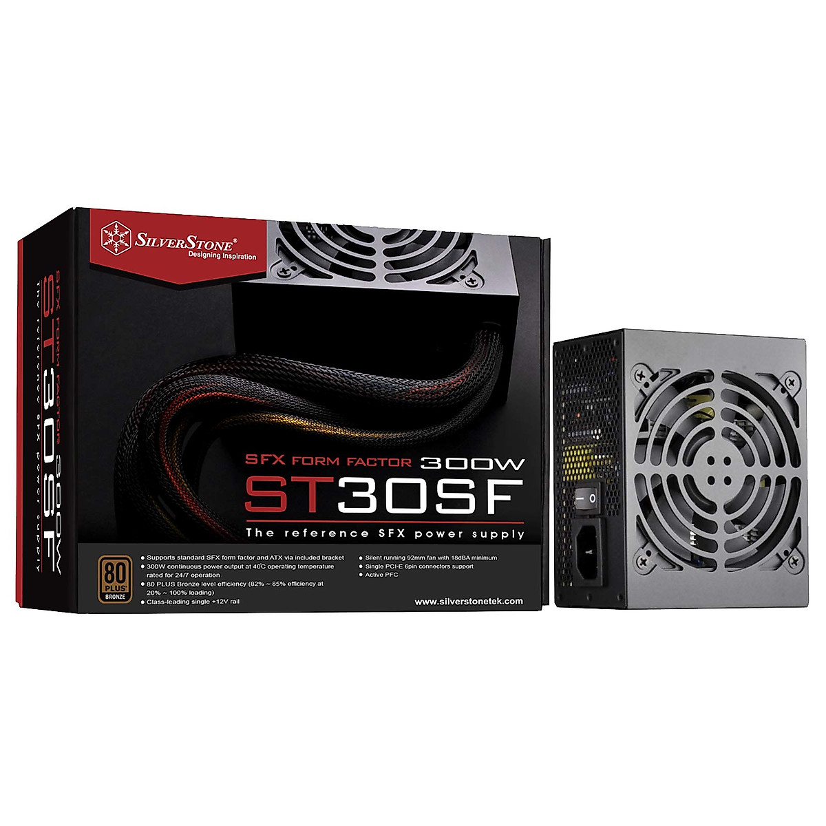 Silverstone ST30SF V2 80 Plus Bronze 300W SFX Power Supply, SST-ST30SF V2