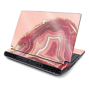 MightySkins Skin for Alienware AREA-51M R2 (2020) - Abstract Black | Protective, Durable, and Unique Vinyl Decal wrap Cover | Easy to Apply, Remove, and Change Styles | Made in The USA