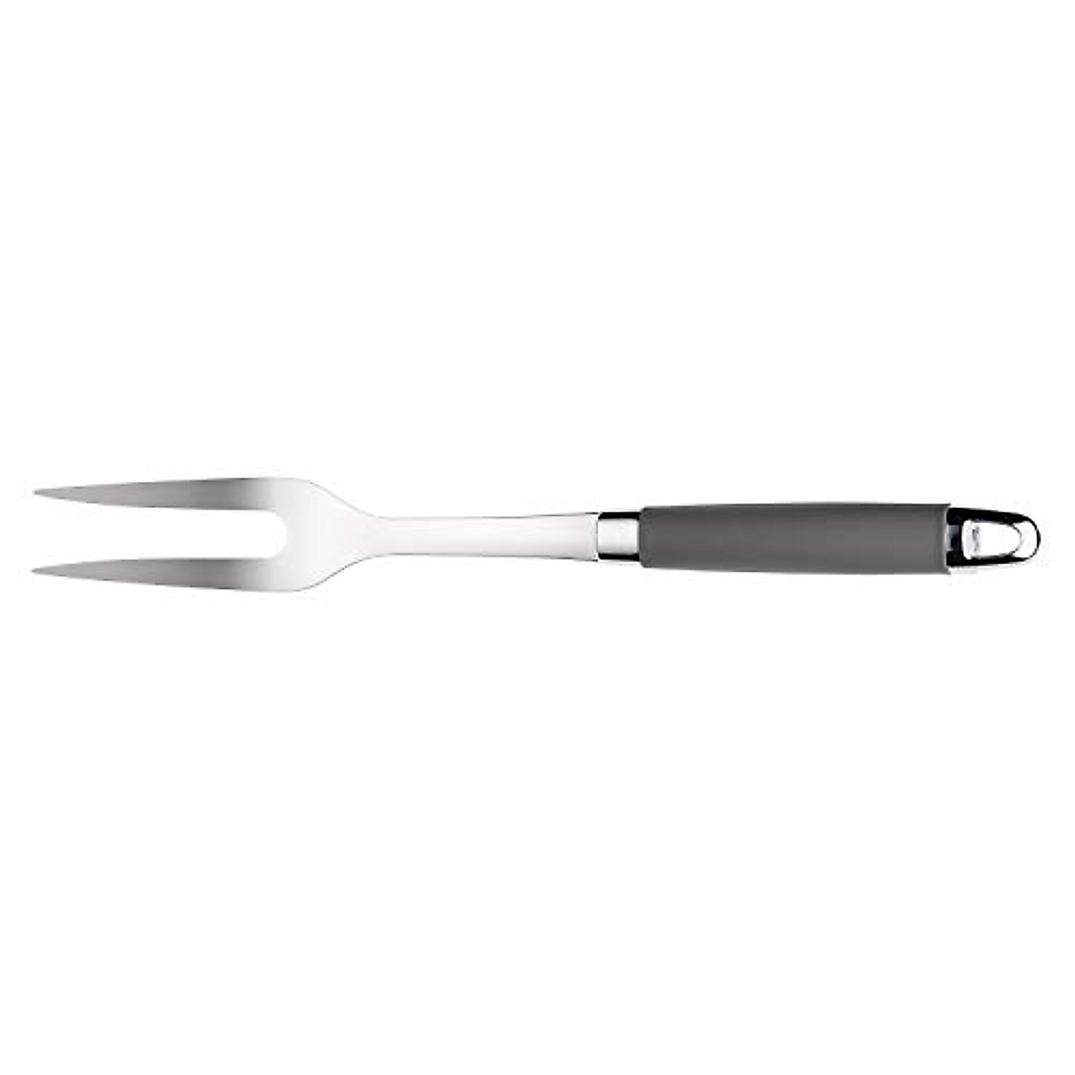 Anolon SureGrip Stainless Steel Meat Fork/Kitchen Tool, 13.25 Inch, Gray,46288