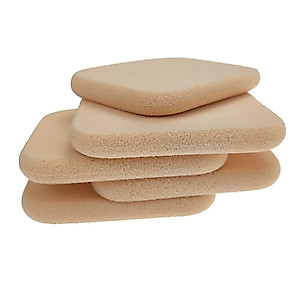 25 Pcs Women's Square Soft Makeup Beauty Eye Face Foundation Blender Facial Smooth Powder Puff Cosmetics Blush Applicators Sponges Use for Dry and Wet