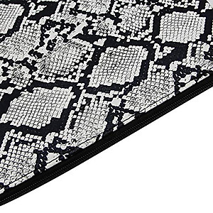 MOSSTYUS Womens Oversized Clutch Bag Purse, Snake Skin Envelope Bag Evening Handbags with Strap, Wristlet Wallet, White