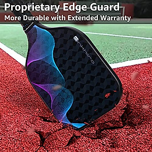 Dinkhiiro Carbon Fiber Pickleball Paddles Set of 2 with Balls, Racket Bag, Waist Ball Holder | Pickle-Ball Equipment of Lightweight Racquets and USAPA Standard Balls | Gifts for Women, Men