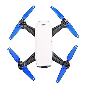 HeiyRC 8PCS Propellers for DJI Spark Drone,4730F Quick-Release Folding Blade Props for Spark,Blue and Red
