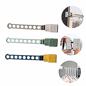 BUGUUYO 3pcs Rotary Clothes Rack Travel Hanger Hanging Racks for Clothes Adjustable Clothes Rack Clothes Hanger Pants Hanger Portable Abs Portable Clothes Racks Clothes Drying Hooks Suit