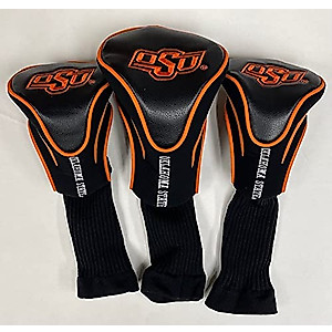 NCAA Oklahoma State Cowboys Golf Headcovers Set of 3 (Black)