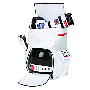 Aeromax Jr. Astronaut Backpack, White, with NASA patches