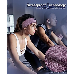 Navly Sleep Headphones Bluetooth Headband Headphones, Ultra-Long Play Time Sleeping Headphones with Built in HD Hi Fi Speakers, Perfect for Workout, Yoga, Travel, Meditation