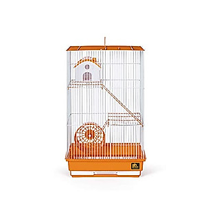 Prevue Pet Products Three-Story Hamster & Gerbil Cage Orange & White SP2030O