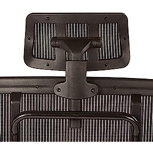 Office Star Pro X996 Fully Adjustable Manager's Office Chair with Lumbar Support, Black Mesh Back, Polished Aluminum Base and Coal FreeFlex Black Seat with Headrest