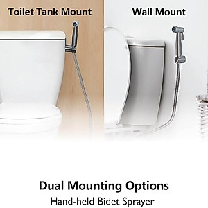 Star20XX Bidet Sprayer for Toilet, Handheld Cloth Diaper Sprayer, Bathroom Bidet Accessory Attachment with Hose (Brushed Nickel)