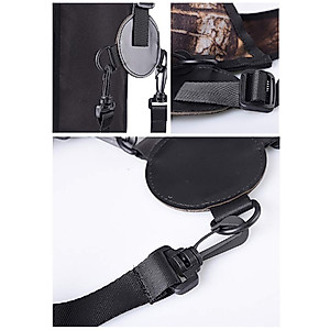 UNISTRENGH Archery Back Arrow Pot 3 Point Harness Waterproof Quiver, Arrow Holder Shoulder Bag for Hunting Shooting (Camouflage)