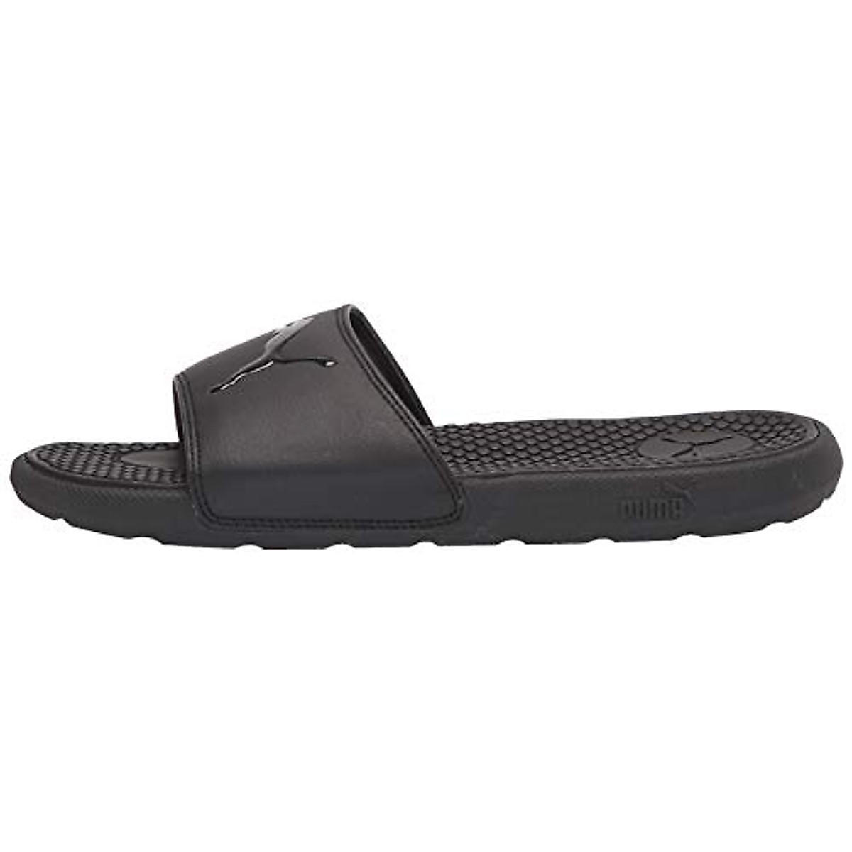 PUMA womens Cool Cat Sport Slide Sandal, Black, 8 US