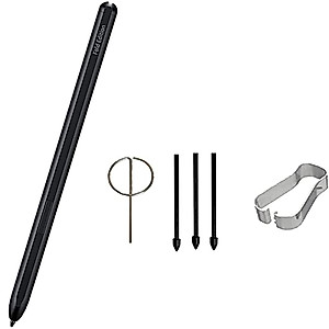 Galaxy Z Fold 4 Pen Stylus Replacement for Samsung Galaxy Z Fold 4/5 S Pen Stylus Pen,Compatible Galaxy Z Fold 4/5 Phone EF-FF92PCBEGUS with Eject Pin+2 Tips (Black)