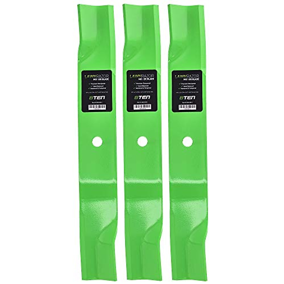 8TEN LawnRAZOR Mower Blade Set for Gravely Pro-Master 152Z Pro-Turn 152 52 inch Deck Zero Turn 00450300 (High Lift)