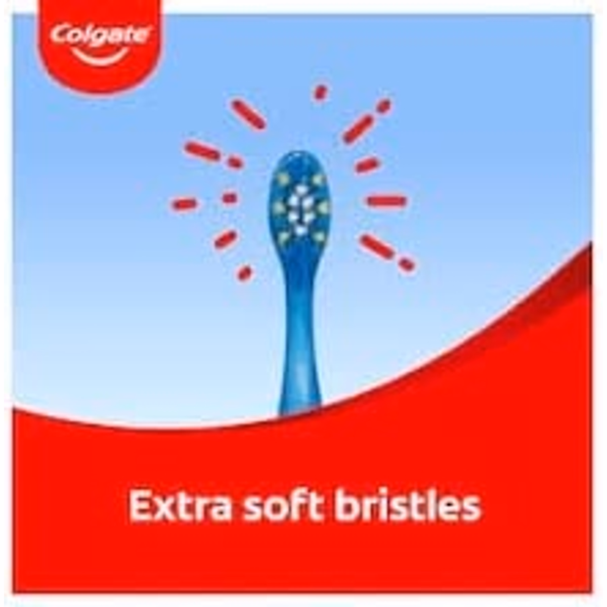 Colgate Bluey Toothbrush for Children with Suction Cup, Kids 2-5 Years Old, Extra Soft (Colors & Characters Vary) - 1 Count