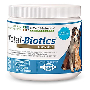 NWC Naturals Total Biotics & Probiotics for Dogs and Cats, 365 Cups Treats, 8 ounces