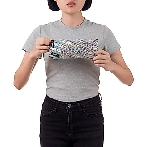 ZIPIT Metallic Pencil Case for Girls | Pencil Pouch for School, College and Office | Pencil Bag for Kids (Silver)