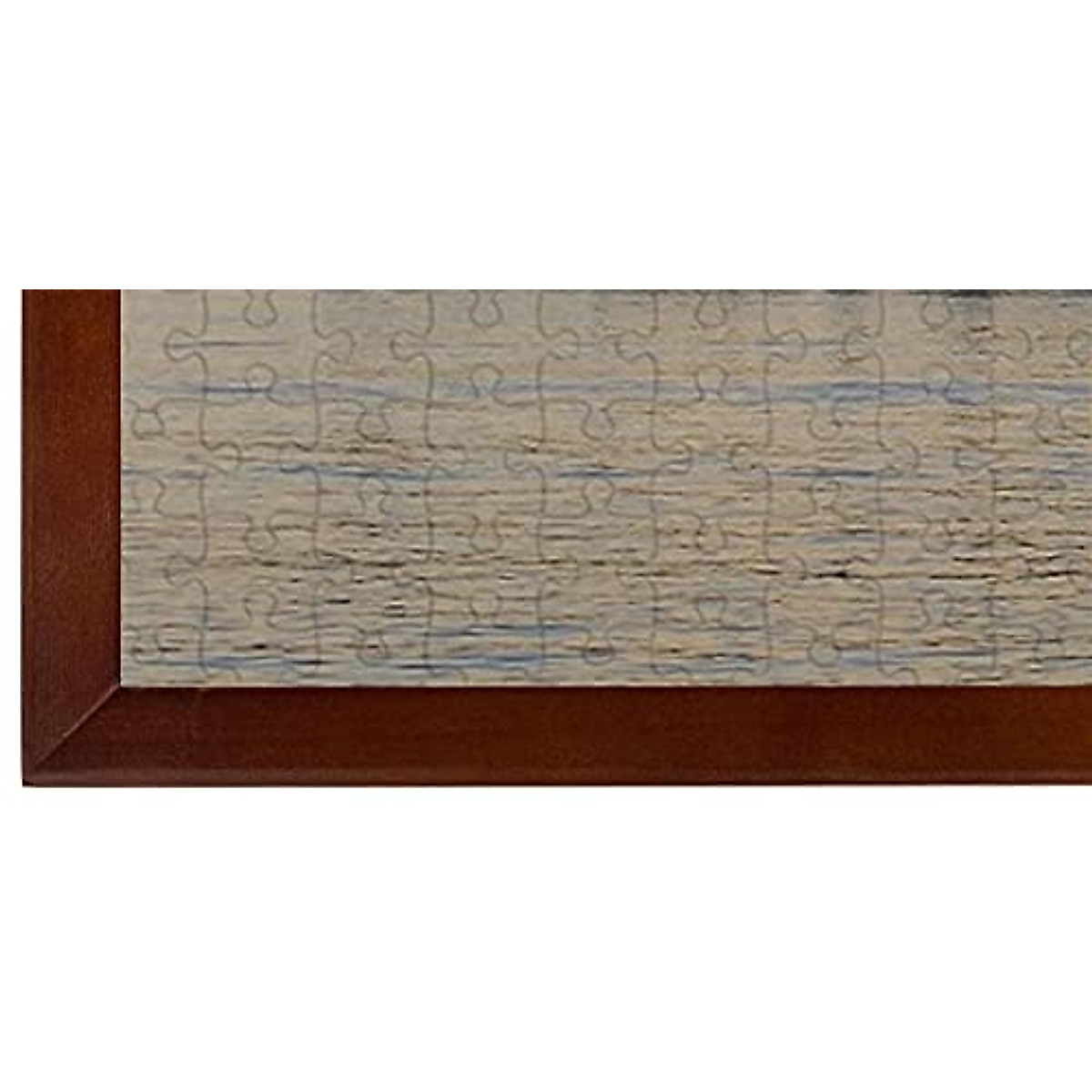 Displays2go 40" x 13.5" Extra-Wide Format Picture Frame, Wood Molding - Dark Brown Finish (PNFA40135W)