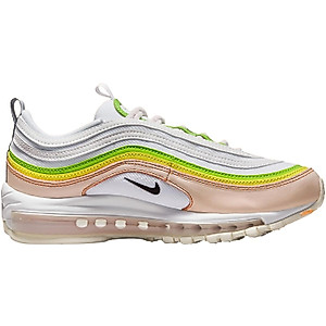 Nike womens Air Max 97 Low-top Trainers, White/Black-pearl Pink, 7.5