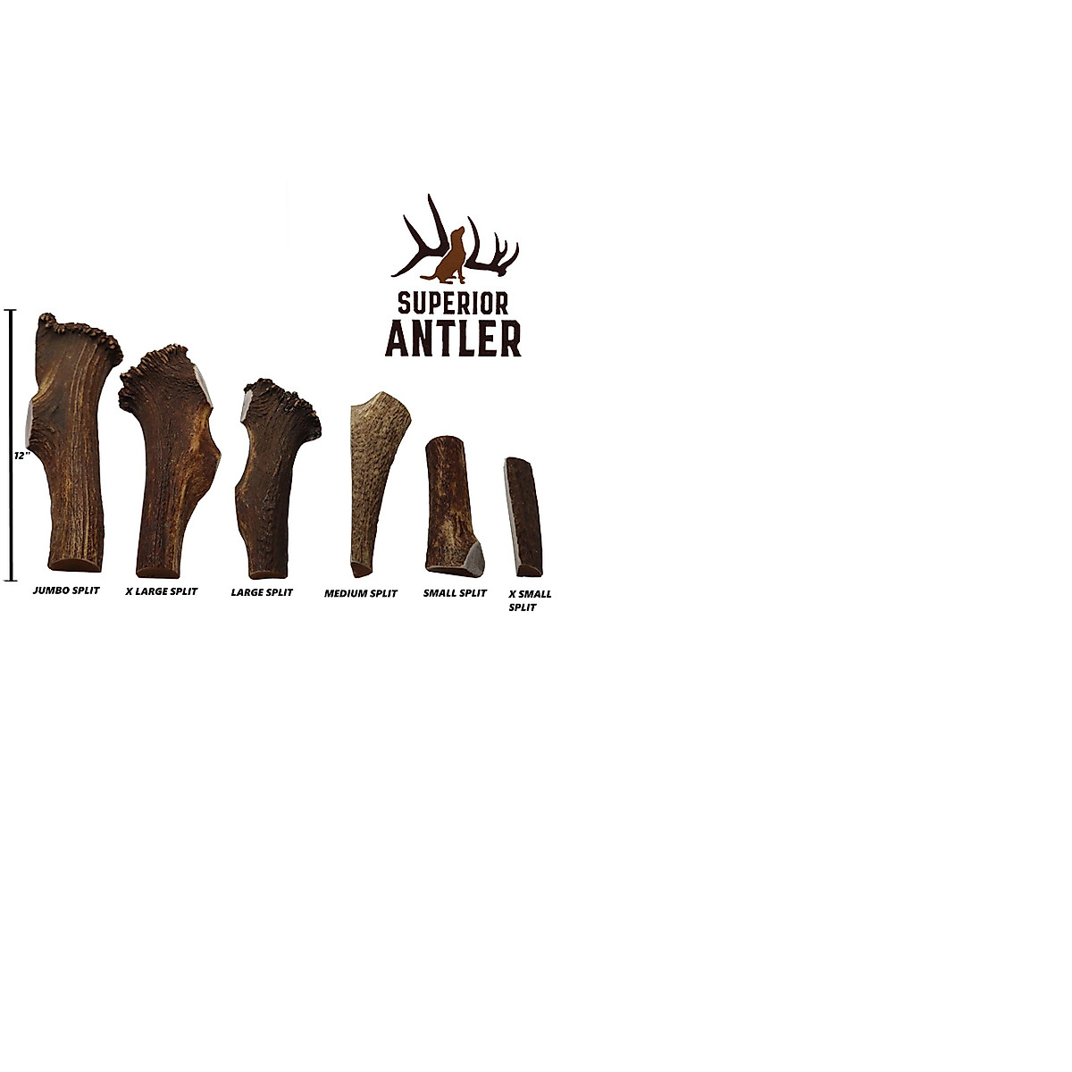 1- Large Split, Single Pack – All Natural Premium Grade A. Antler Chew. L=5-9” Naturally Shed, Hand-Picked, and Made in The USA. NO Odor, NO Mess. Guaranteed Satisfaction. for Dogs 30+ LBS