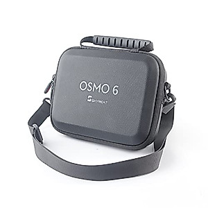Skyreat Osmo Mobile 6 Case,PU Leather Portable Storage OM 6 Case Shoulder Bag for DJI OM 6 Smartphone Gimbal Stabilizer Accessories
