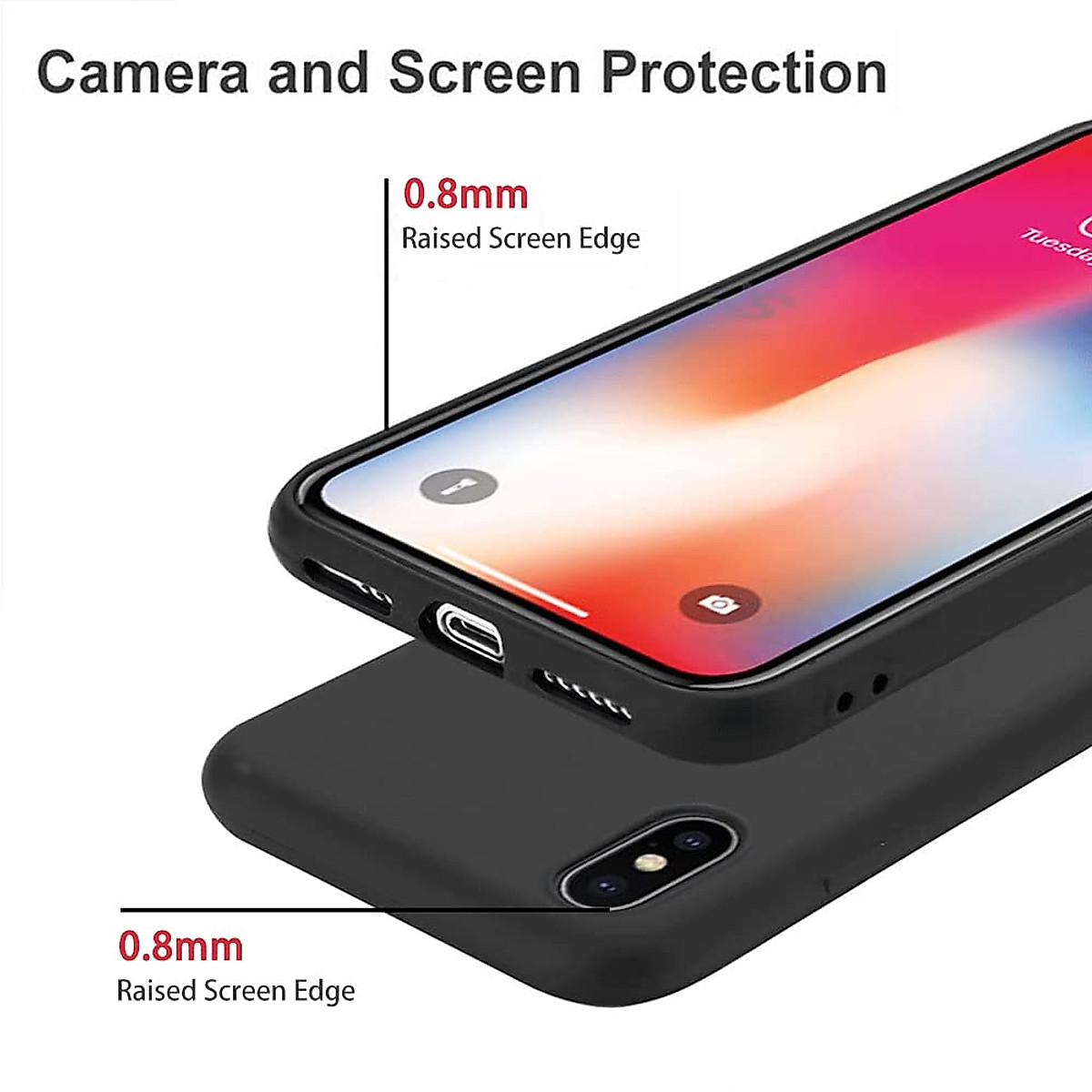 MILEGAO Motorola ThinkPhone 5G Case + 2PCS Screen Protector Tempered Glass, Ultra Thin Bumper Shockproof Soft TPU Silicone Cover for ThinkPhone by Motorola (6.6”)