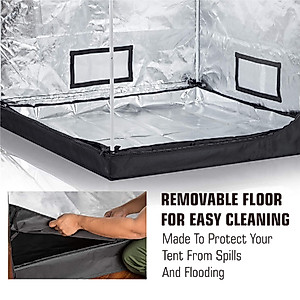 Hydro Plus 48''x24''x60'' Grow Tent Kit Indoor Plants Growing Room+Hydroponics Accessories Hygrometer+24 Hour Outlet Timer+Bonsai Shear+Plant Trellis Netting+Light Hangers(48''x24''x60'' Kit)