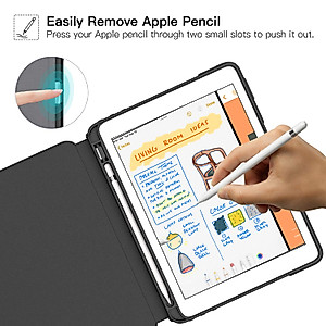 ZtotopCase iPad 9th/8th/7th Generation Case, [6 Magnetic Angles] Highly Protective & Shock Absorption Cover with Pencil Holder for iPad 10.2 Inch 2021/2020/2019 - Black