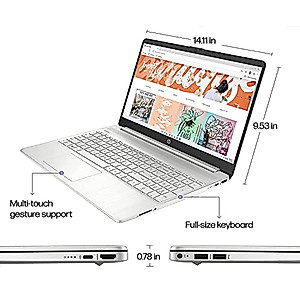 HP 2022 Newest 15.6'' Laptop, AMD Ryzen 7 5700U (Beat i7-1180G7), 32GB DDR4 RAM, 1TB PCIe SSD, Windows 11 Home, Thin&Light, Full-Size Keyboard, cefesfy Webcam Accessory