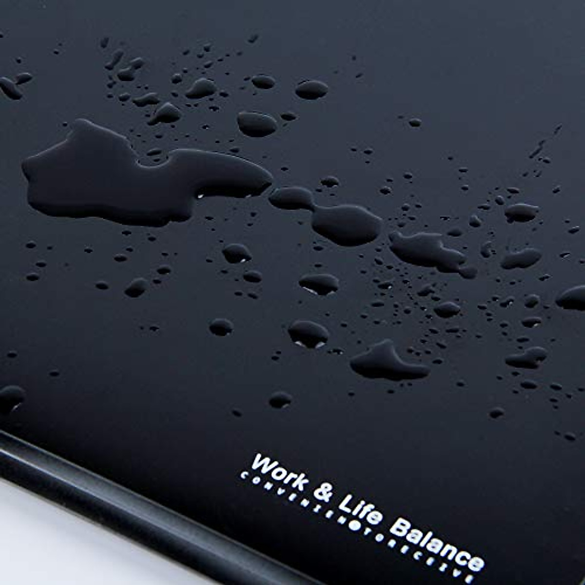 Uquelic 8 Pockets Expanding File Folder - Plastic Black Accordion Document Storage Organiser A4 Letter Size Expandable File Jacket Filing Wallets with Label (Black)