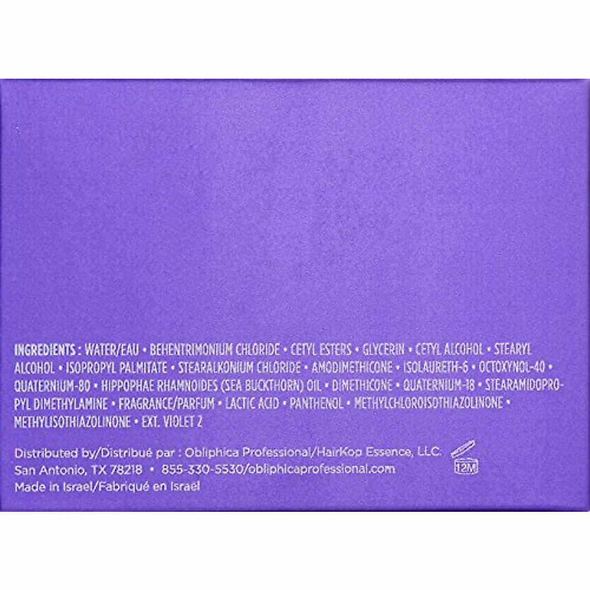 Obliphica Seaberry Hair Mask - Deep Conditioning Hydrating Treatment for Dry and Damaged Hair - Moisturizing Hair Repair and Growth Mask for Medium, Coarse, and Color-Treated Hair - 8.5 Ounces