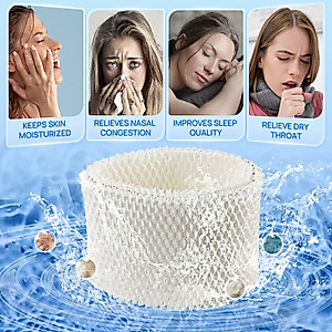NISHCON WF2 Humidifier Filter Replacement for Vicks V3500 V3100 V3600 V3900 V3700 VEV320 & Kaz 3020 Cool Mist Humidifiers Pack of 4