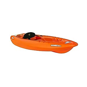 Pelican - Sonic 80X Youth Kayak - Sit-on-Top - Recreational Kayak - 8ft,Orange